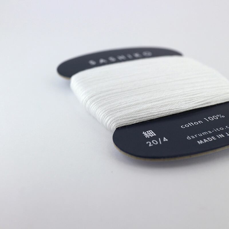 40 metros Hilo Sashiko Daruma blanco 201 Cuatro hebras – Textiles Mexicanos