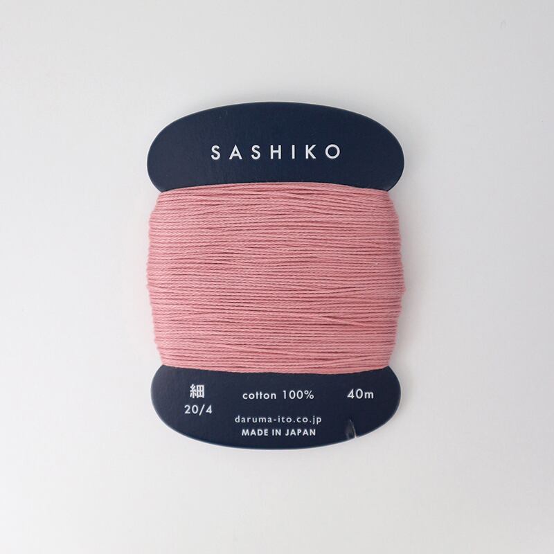 40 metros Hilo Sashiko Daruma Palo de Rosa 211 Cuatro hebras – Textiles ...