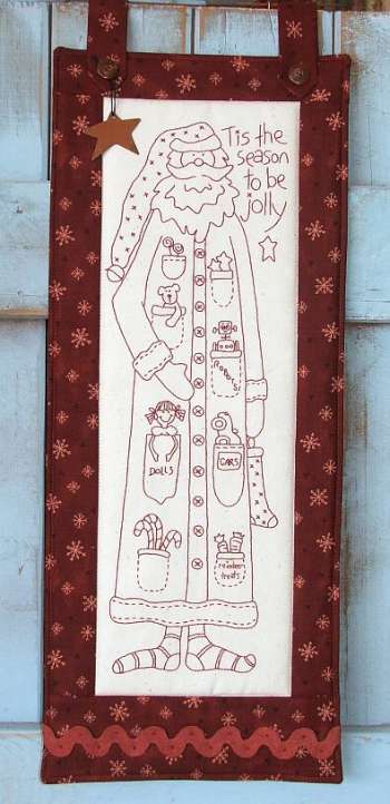 Lienzo y Patrón de Santa Claus lleno de Regalos Natalie Bird – Textiles ...